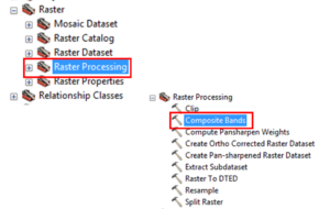 Layer Stacking or Band composite of Landsat Satellite data using ArcGIS ...